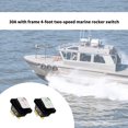 30Amp LED Light Boats Marine Toggle Switches Waterproof 4 Pin 2 ...