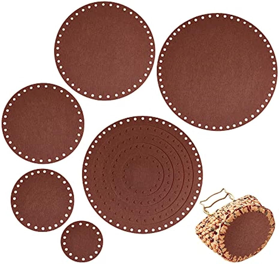 10pcs 5 Sizes Felt Basket Bottom 3.9-11.8 Inch Flat Round Circle Blank ...
