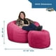 Ultimate Sack Bean Bag Chair w/Foot Stool in Multiple Sizes and Colors ...