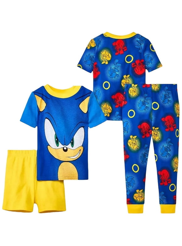 Sonic The Hedgehog Kids' Pajamas & Robes in Pajama Shop - Walmart.com