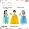Emily Rose 14.5 Inch Doll Clothes 13 Piece 14" Doll Princess Dress ...