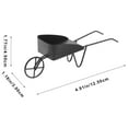 Mini Wheelbarrows Dolls House Metal Dollhouse Bales Kit Black - Walmart.com