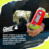 GHOST Zero Sugar Energy Drink, Cherry Limeade, 200mg Caffeine, 16oz, 12 ...