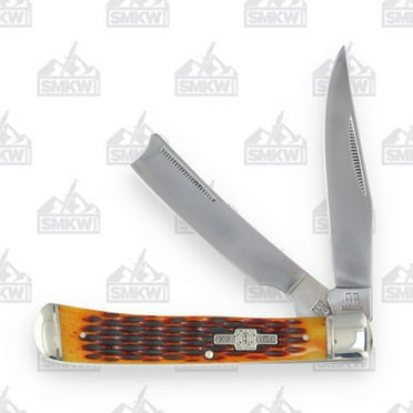 Defender-Xtreme 10' Straight Razor Skull Red Rose Folding Knife 3CR13 ...
