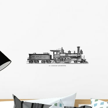 Christmas Train Wall Decal Sticker by Wallmonkeys Vinyl Peel and Stick ...