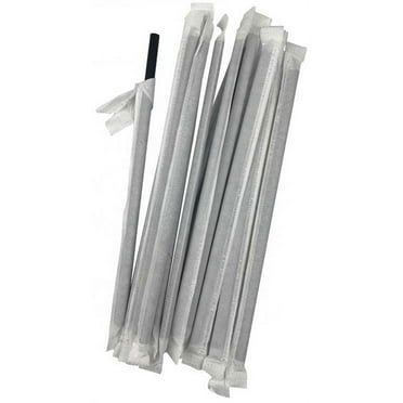 Cell O Core Black Fat Straw - Unwrapped, 8 inch -- 2400 per case ...