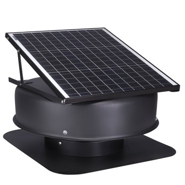 Air Vent 53560 800CFM Solar Powered Gable Fan - Walmart.com