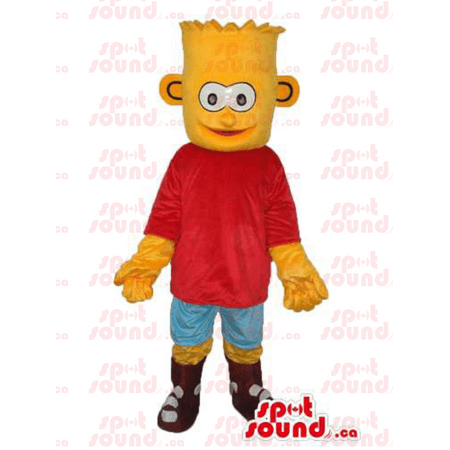 Bart Simpson Well-Known Cartoon Character Plush SPOTSOUND Mascot ...