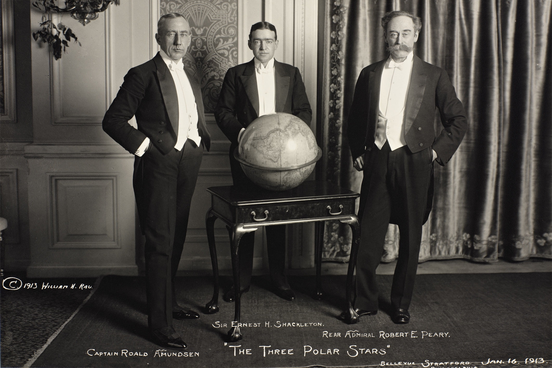 24x36 gallery poster, Robert Peary, Ernest Shackleton, and Roald ...