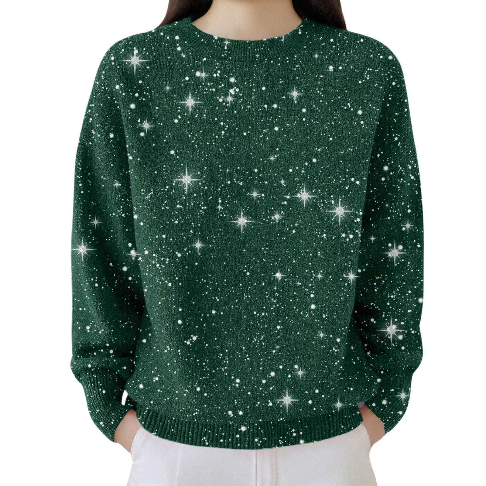 Click here for Wtxue Sequin Sweaters For Women Knitted Glitter Ca... prices