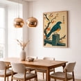 Bird Art Print, Japanese Woodblock Style, Cherry Blossom Wall Decor ...