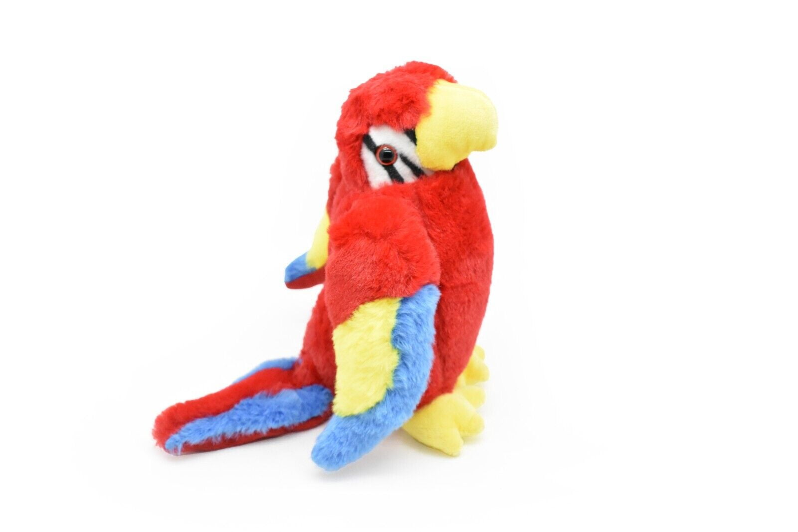 Parrot, Red, Realistic Stuffed Bird Soft Toy Educational Kids Gift Very ...