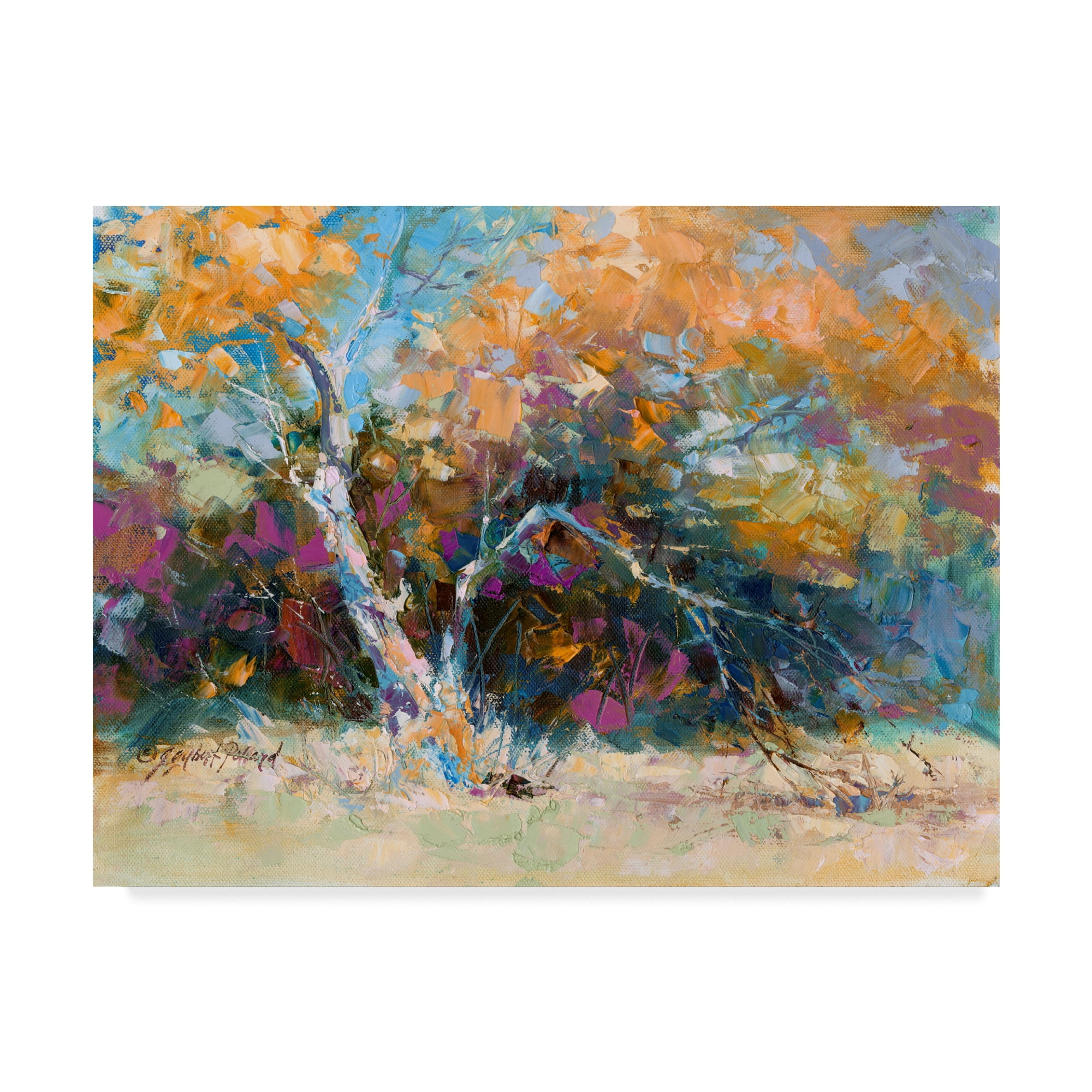 Trademark Fine Art 'Sycamore Trees' Canvas Art by Julie G. Pollard ...
