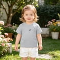 BOOMNY Baby Girls Short Sleeve Cotton T-Shirts Crew Neck Cartoon ...