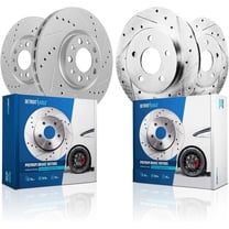 Detroit Axle - Brake Rotors for 2017-2021 Chrysler Pacifica 2020-2021 ...