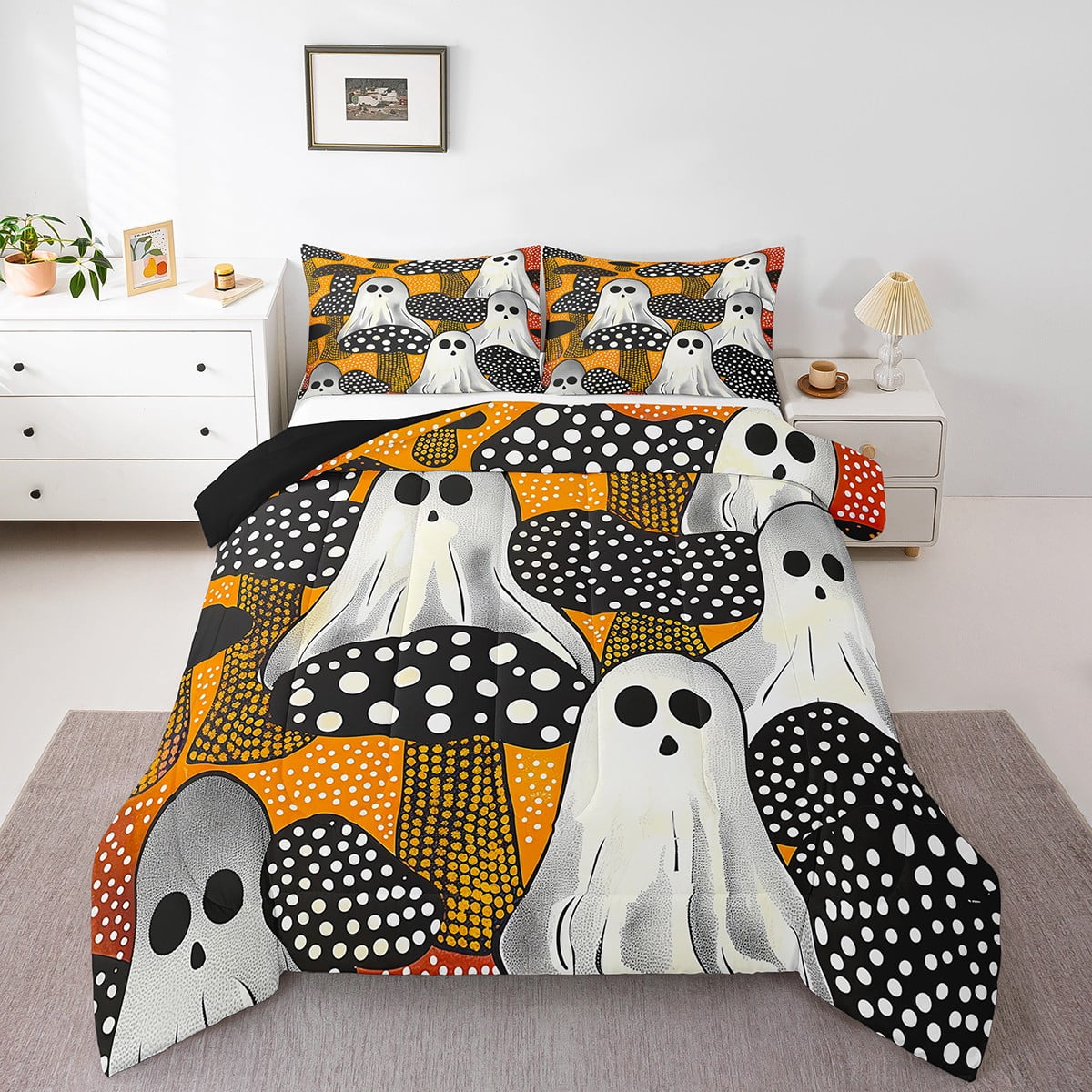 Click here for Yst Hippie Halloween Twin Bedding Set Gothic Spook... prices