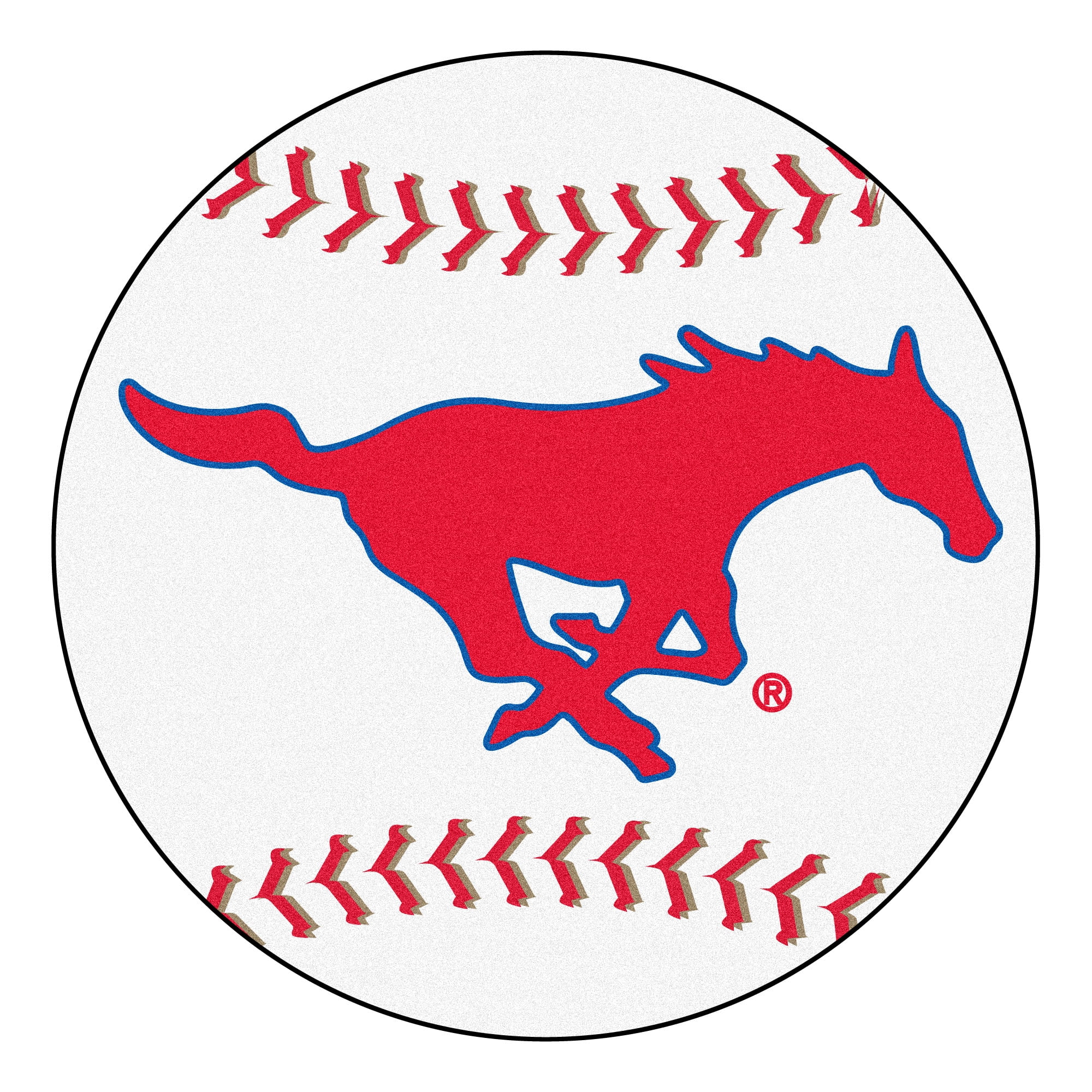 SMU Baseball Mat 27" diameter - Walmart.com