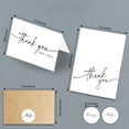 40 Pack Thank You Cards with Kraft Envelopes and Matching Stickers, 2 ...