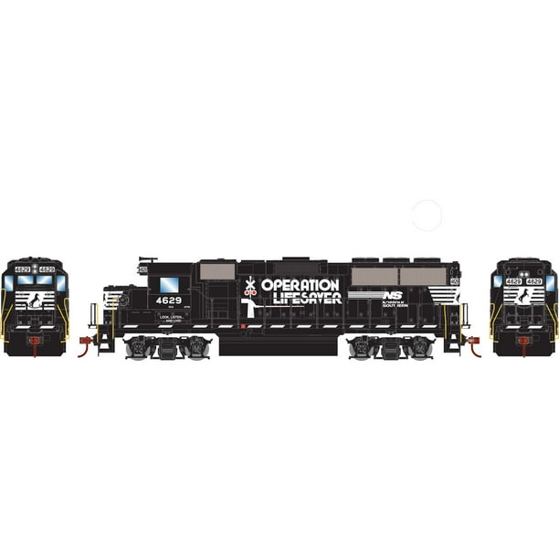 Athearn HO GP59 w DCC Decoder NS #4629 RND12652 HO Locomotives ...