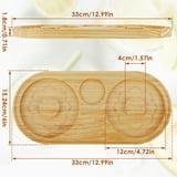 Jetcloudlive Reusable Bamboo Salt Rimmer with Double Plates for ...