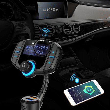 Bluetooth Car Transmitter with Screen, MP3 Player Transmitter Adapter ...