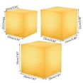 Glowing Cube Square Stool LED Light Cube for Seat Chair Waterproof ...