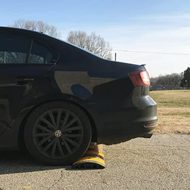 Imperial Standard White Rubber Speed Bumps for Asphalt - Speed Humps (6 ...