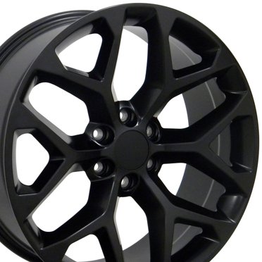 OE Wheels 20 inch Black 5652 Rims & Goodyear Tires Set Fit Specific GM ...