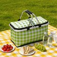 Insulated Picnic Basket, Foldable Picnic Insulation Basket, Storage ...