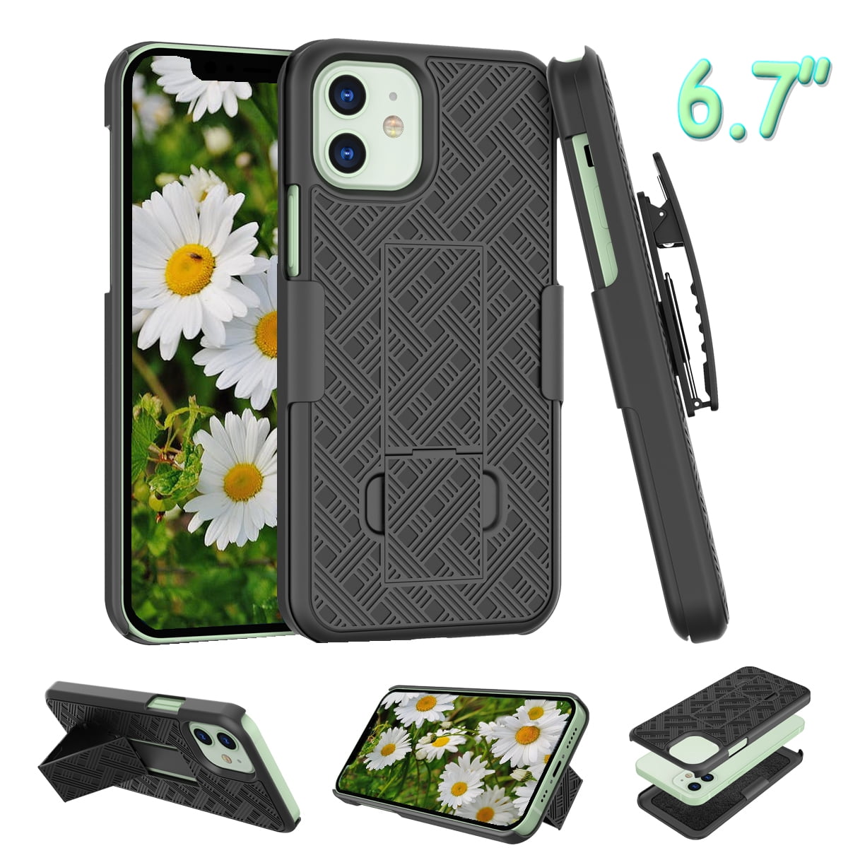 iPhone 12 Pro Max Case,Tinysaturn Shockproof Hard Shell [Built-in ...