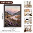 Autumn Mountain Lake Purple Wildflower Hillside Flying Birds Valley ...