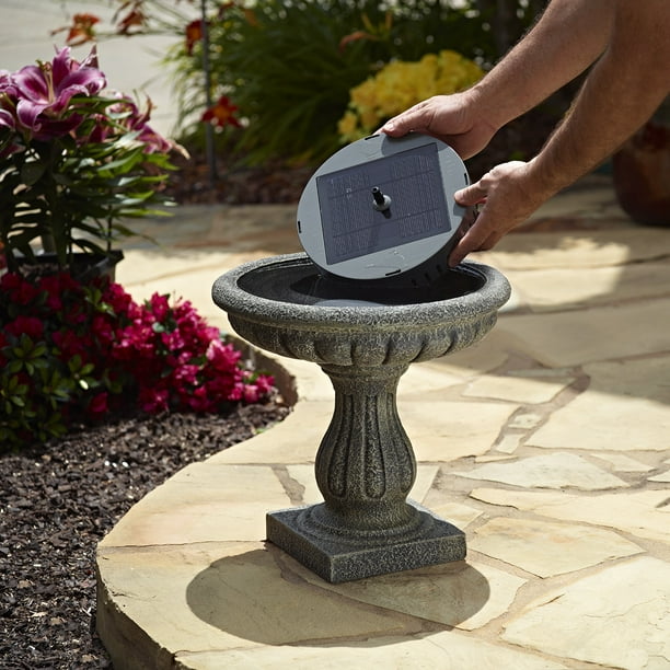 Solar Heated Bird Bath