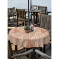 Abstract Lines Round Outdoor Tablecloth with Umbrella Hole Mid Century ...