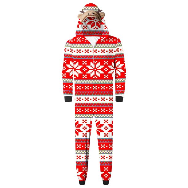 Birdeem Parent-child Warm Christmas Set Printed Home Wear Hoodid ...