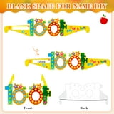 WaaHome 100th Days Of School Glasses 100 Days Paper Glasses for Kids ...