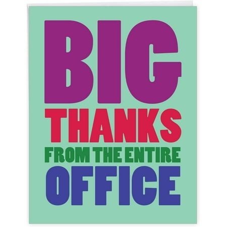 - Big Thanks From The Office - Boss Coworker Thank You Greeting Card ...