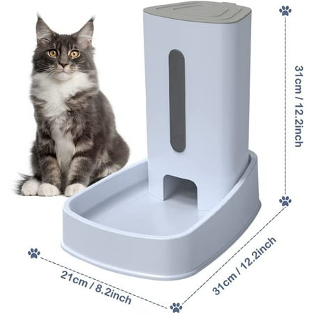 Automatic Pet Feeder,Gravity Dog Cat Feeder, Dry Food Dispenser for ...