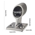 2pcs Marine Hardware End/Center/Front Handrail Mount Fitting for Boat ...