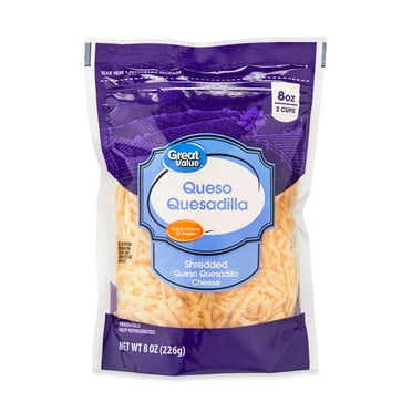 Great Value Shredded Queso Quesadilla Cheese, 16 oz - Walmart.com