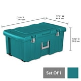 Free Shipping! Sterilite Large Lockable Plastic Footlocker with Wheels ...