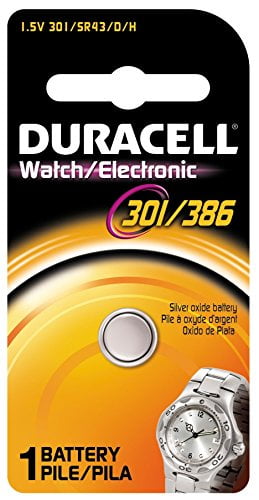 4 Pack Duracell 301 / 386 Silver Oxide Battery 1 Each - Walmart.com