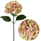3 Pcs Faux Hydrangeas Silk Flowers Stems, Real Touch, 24.8 Inch, Yellow ...