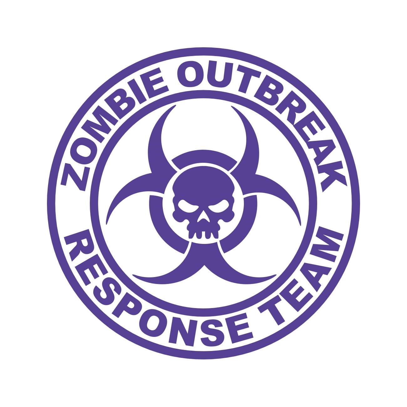 Zombie Outbreak Response Team Sticker Decal Die Cut - Self Adhesive ...