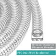 25 Feet 1/2" ID Clear Steel Wire Reinforced Vinyl Tubing - Walmart.com