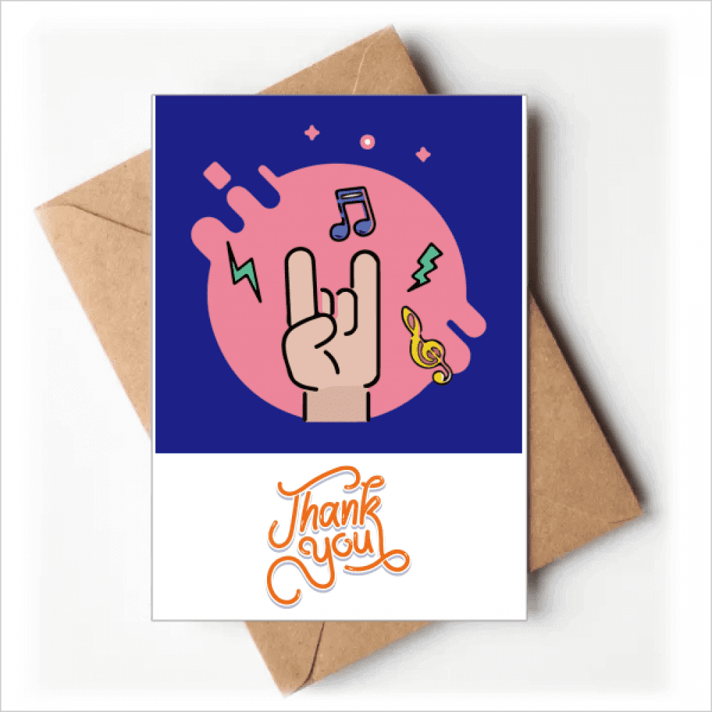 Música, Manor konuto. Nota en blanco del sobre de la tarjeta de ...