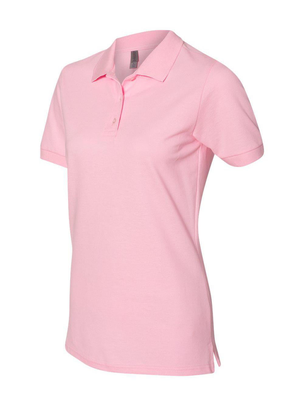 JERZEES - Women's 100% Ringspun Cotton Piqué Polo - 443W - Classic Pink ...