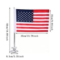 Suction Cup Car Flag Pole Mount, Chrome Metal Flagpole with Polyester ...