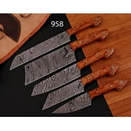 Gibson Handley 6 Piece Cutlery Set with Gray Colored TPR Coated Block ...