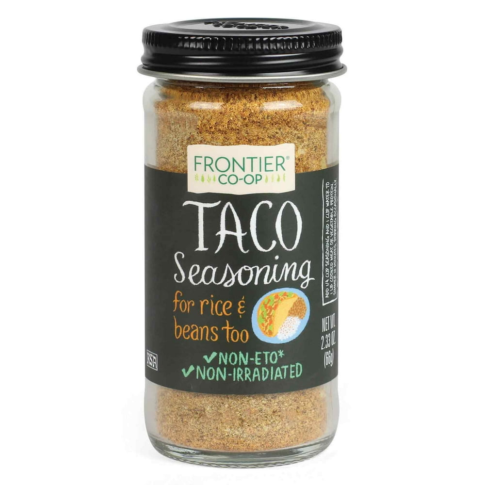 Frontier Co-op Taco Seasoning Blend 2.33 oz. bottle - Walmart.com ...
