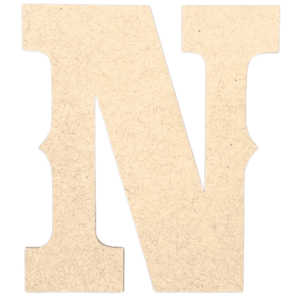 Krafty Supply 2" Tall Western Block - MDF Letter N | 1/8" Thick ...